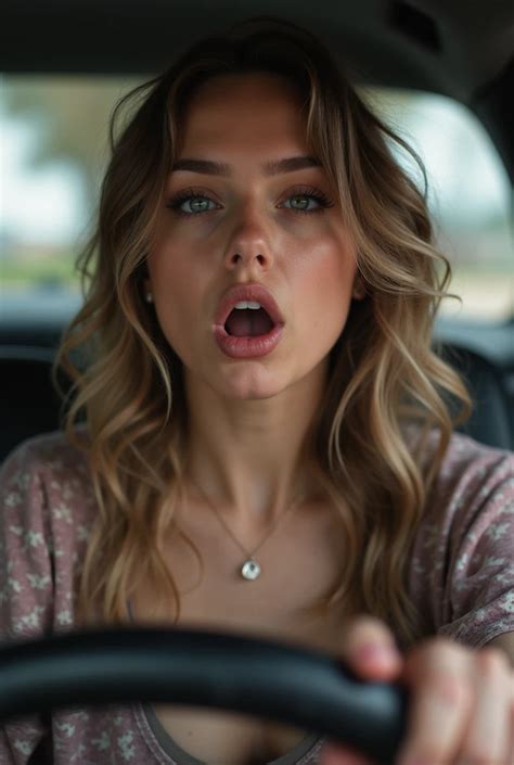 Girl Masturbating In A Car Seaart Ai