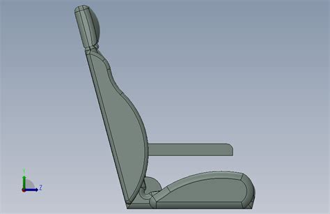 符合人体工程学设计的汽车座椅 Solidworks 2017 模型图纸下载 懒石网