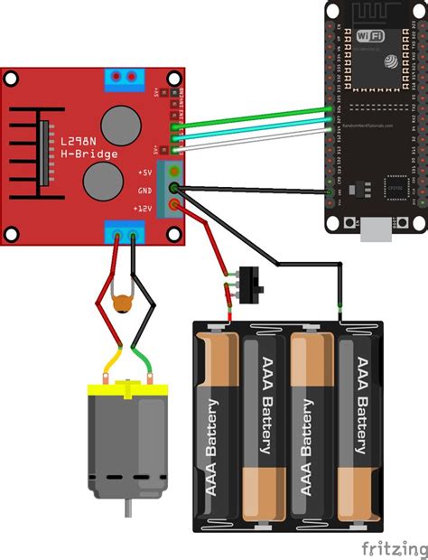 Esp32 With Dc Motor Control Speed And Direction Random Nerd