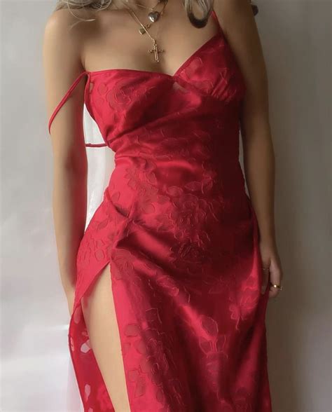 Vintage Slip Dress Vs ️ Vintage Slip Dress Vintage Red Dress Slip
