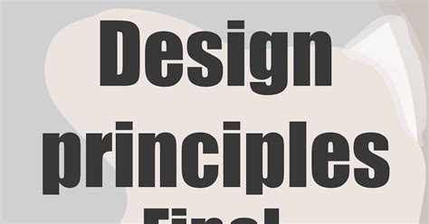 design principles final project visual analysis