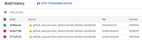 GitHub Weiyuan Lane Detect Secrets Docker Cloudbuild