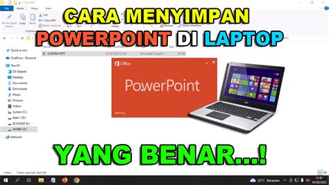 Cara Menyimpan Powerpoint Di Laptop Itpoin