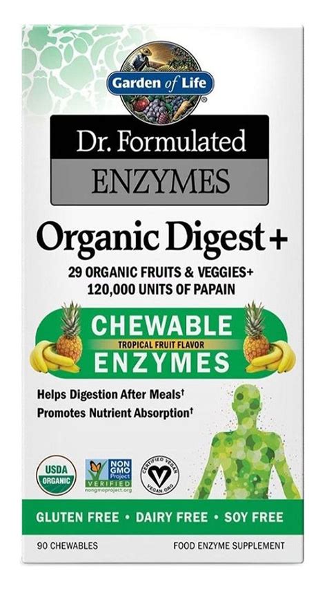 Dr Formulated Enzymes Organic Digest 90 Chews Mcndirect