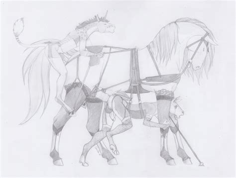 Rule 34 Anal Anal Sex Bondage Corset Dildo Equine Female Gloves Horse