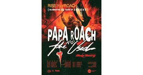 Papa Roach Announce Canadian Leg Of 2025 “rise Of The Roach” Tour With