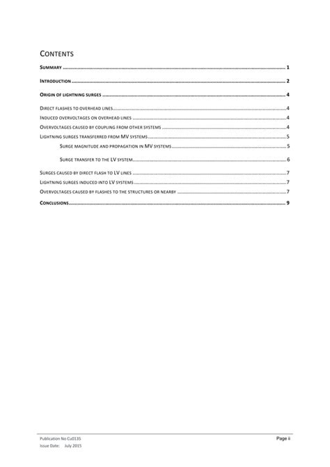 Transient Overvoltages And Currents Lightning Surges Pdf Weather Science