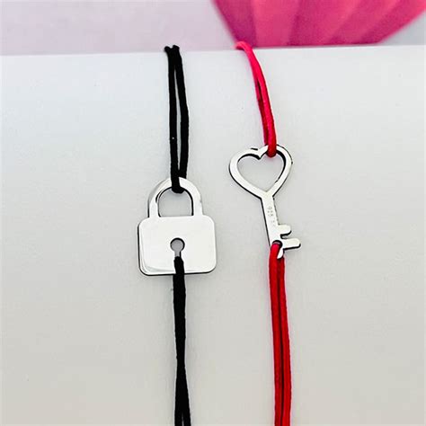 Set Brățări Șnur Cuplu Argint Bs033 Bratara Succesului