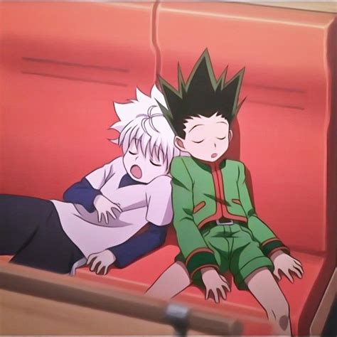 Gon X Killua Милые рисунки Эскизы персонажей Анимационные зарисовки