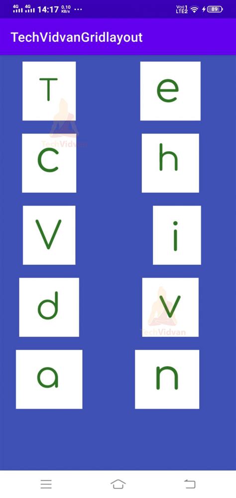 Android Gridlayout示例实现 代码cn 代码吧