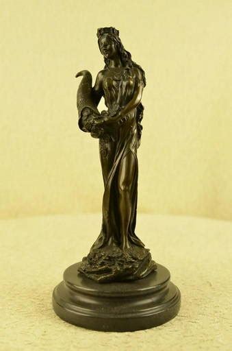 Fortuna Goddess With Cornucopia Full Of Coins Coins Bronze Sculpture