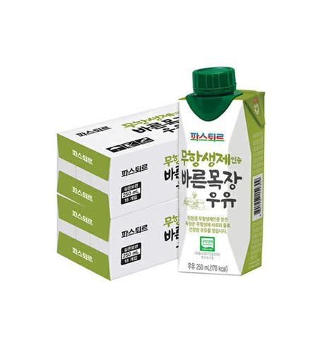 파스퇴르 무항생제 바른목장우유 250ml 36입 티몬