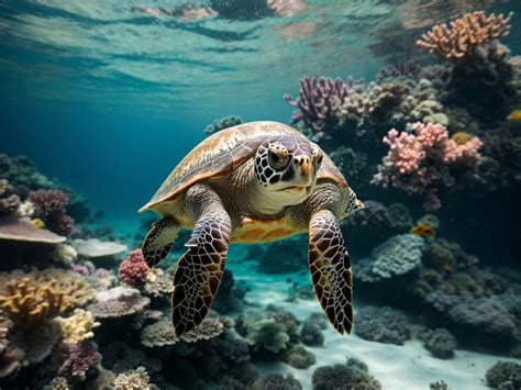 Premium Photo Ultrarealistic Photography Of Sea Turtles In Their