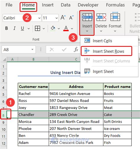 Insert Row In Excel After Every Row And For Table 8 Methods ExcelDemy