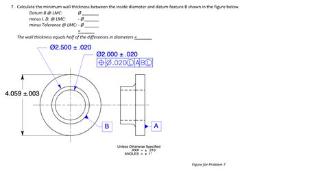 Answered 7 Calculate The Minimum Wall Thickness Bartleby