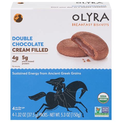 Olyra Cream Filled Double Chocolate Breakfast Biscuits 4 1 32 Oz Packs 4 Ct Shipt