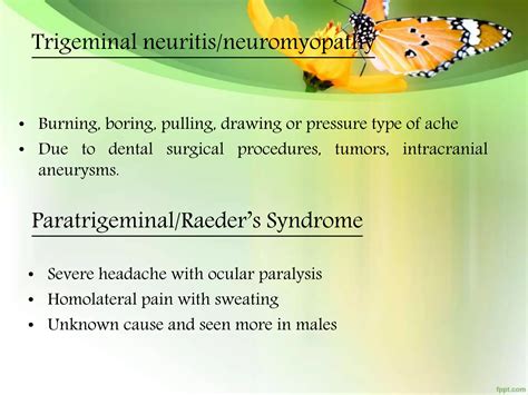 Anatomy Of Trigeminal Nerve And Facial Nerve Pptx Brain And Nervous System Disorders
