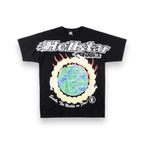 Hellstar Smile The World Is On Fire Tee Black