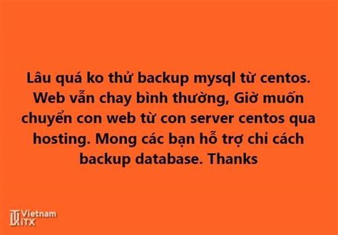 Cách Backup Database Mysql Từ Centos Qua Hosting