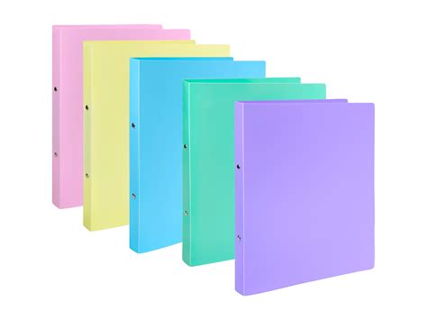 Pack Of 10 Assorted Pastel Colours A4 Ring Binders Shop Inc