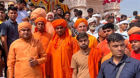 अस्थल बोहर रोहतक आठमान भंडारा कार्यक्रम में भव्य कलश यात्रा महंत बालक