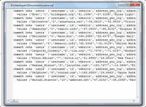 Convert Api Json Response To Sql In A Few Clicks