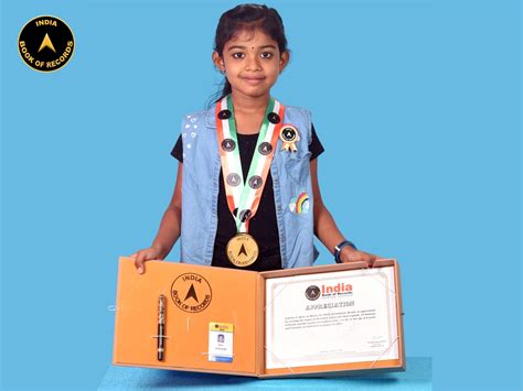 Ankitha S Appreciation India Book Of Records
