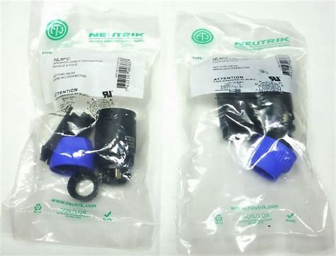 2 Two Original Neutrik Nl8fc Female 8 Pole Speakon Cable Reverb