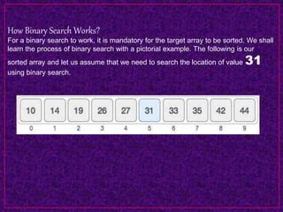 Binary Search Algorithm PPTX Search Internet