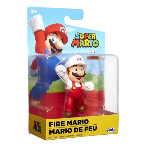 Super Mario Boneco 2 5 Polegadas Colecionável Mario De Fogo Fastshop