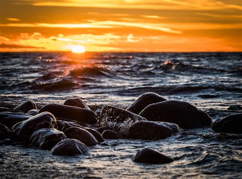 Free Images Sky Sea Nature Water Horizon Rock Ocean Sunset