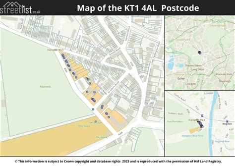 Kt1 4al Is The Postcode For Church Grove Hampton Wick Greater London
