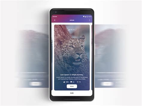 Mobile Article List Design Free PSD Templates