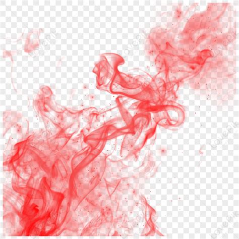 추상 붉은 연기 일러스트 잉크 렌더링요약안개 Png 일러스트 무료 다운로드 Lovepik