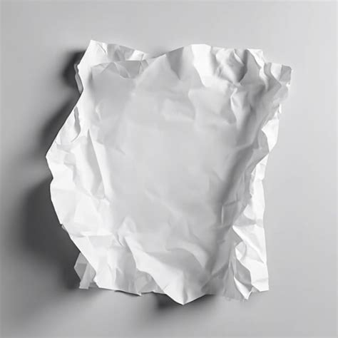 Descarga Papel Blanco Arrugado Sobre Fondo Gris Mockups En Línea