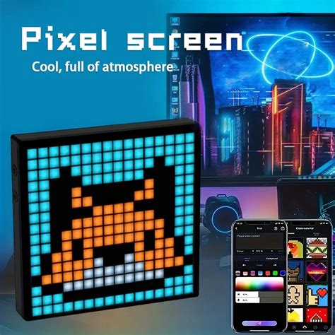 Led Programável Pixel Display Night Light Controle Por App Luzar