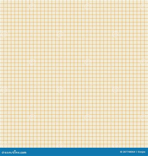 Sheet Of Orange Graph Paper With Grid Millimeter Paper Texture