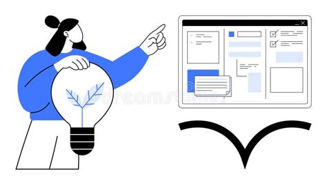 Woman Presenting Innovative Ideas Using Digital Project Display For