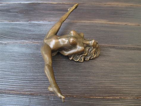 Эротическая бронзовая статуэтка Ню Клеймо Бронза J Patoue — Купуйте на за