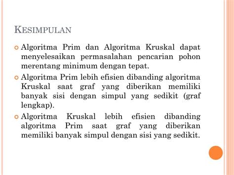 Ppt Algoritma Greedy Minimum Spanning Tree Powerpoint Presentation