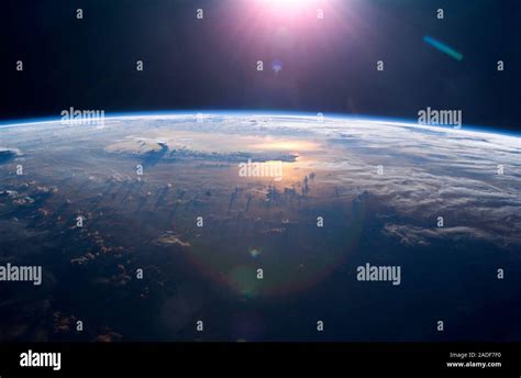 Thundercloud Over The Pacific Ocean Seen From The International Space Station Iss The Anvil