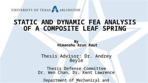 Pptx Static And Dynamic Analysis Of A Composite Leaf Spring Dokumentips