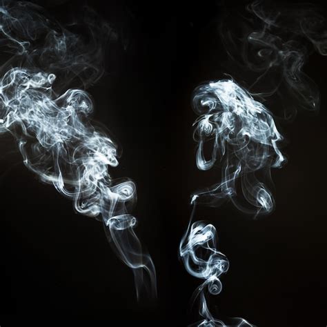 Free Photo Two Fantastic Silhouettes Of Smoke