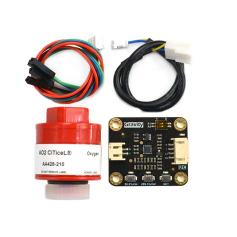 Dfrobot Gravity Electrochemical Oxygen Sensor 0 100 Vol With I2c
