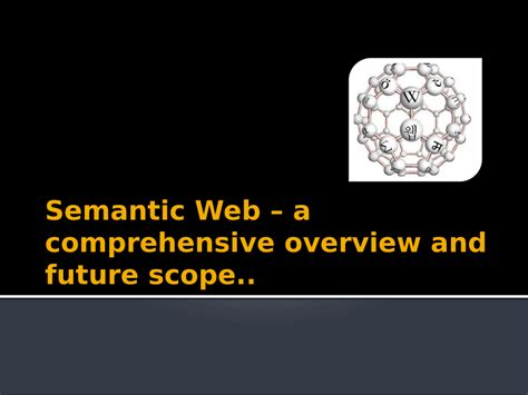 Pdf Semantic Web An Overview