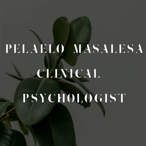 Pelaelo Masalesa Clinical Psychologist Pty Ltd Psychologist