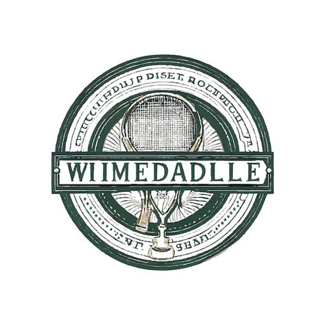 Vector Wimbledon 2023 Esporte O Design Do Logotipo Do Torneio