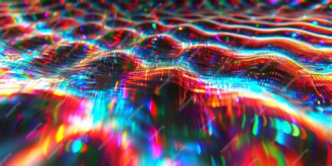 Premium Photo Holographic Light Wave Interference