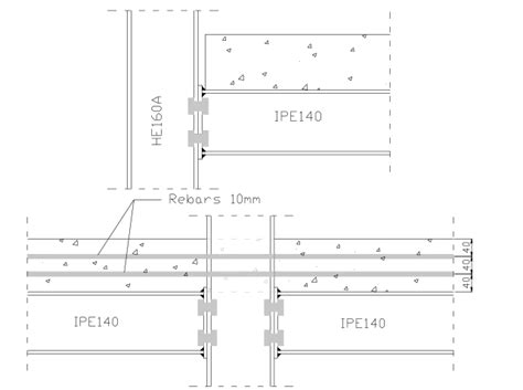 External Steel Joints And Internal Composite Joints Download Scientific Diagram