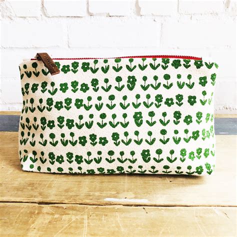 Erin Flett Kelly Green Scandi Makeup Zipper Bag Good Postage